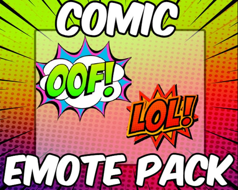 Twitch Emote - Comic Style Pack - Etsy