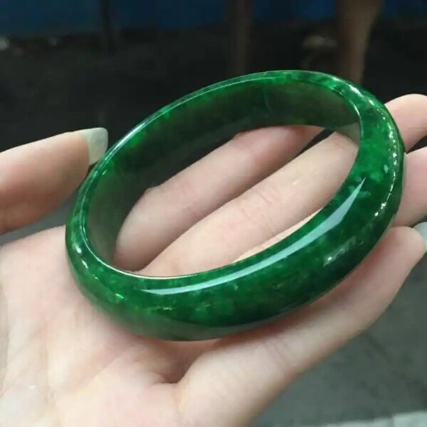 Jade Bangle - Etsy