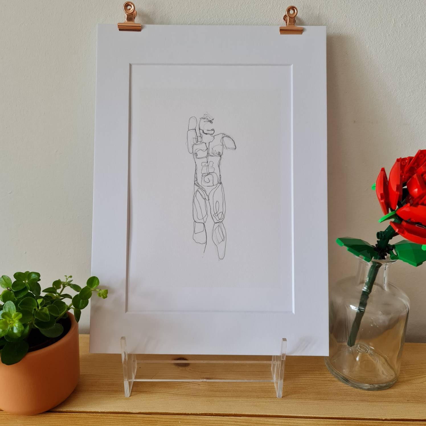 Male Body Single Line Drawing Print - Etsy