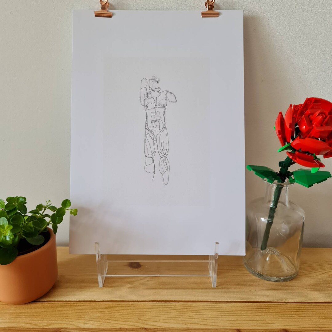 Male Body Single Line Drawing Print - Etsy