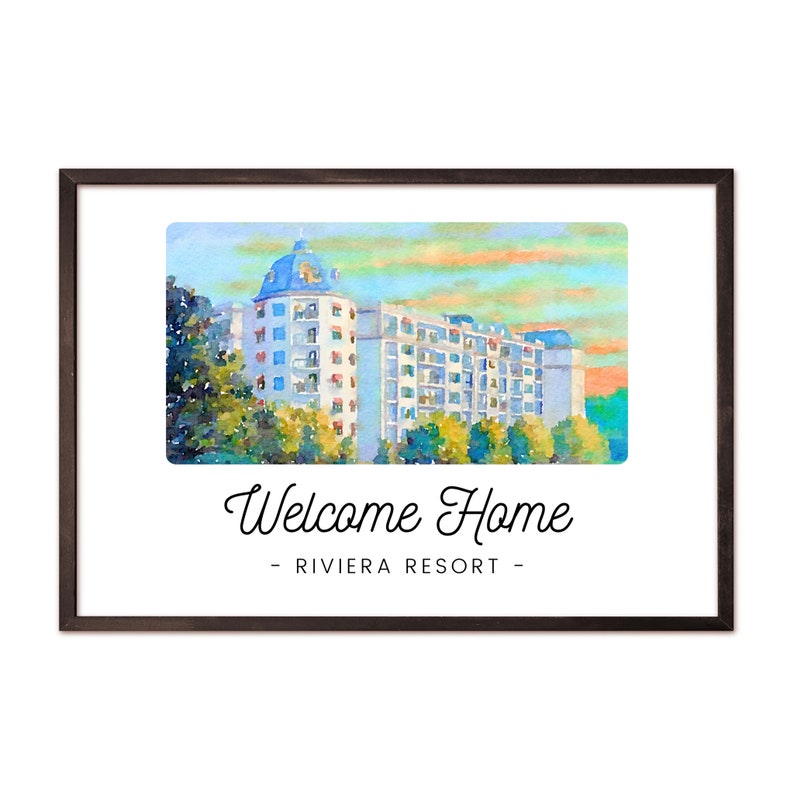 Disney Vacation Club Riviera Resort Digital Print, DVC Member Art ...