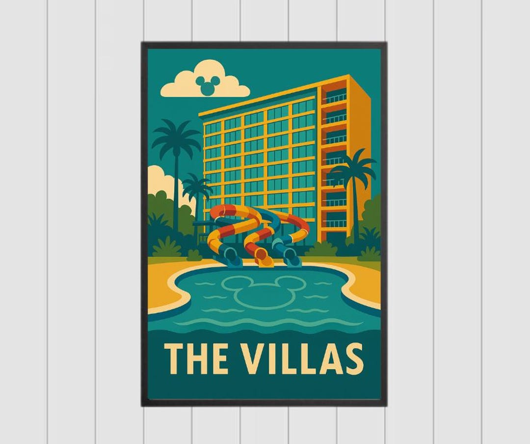 Disney Vacation Club the Villas at Disneyland Hotel Digital Print, DVC ...