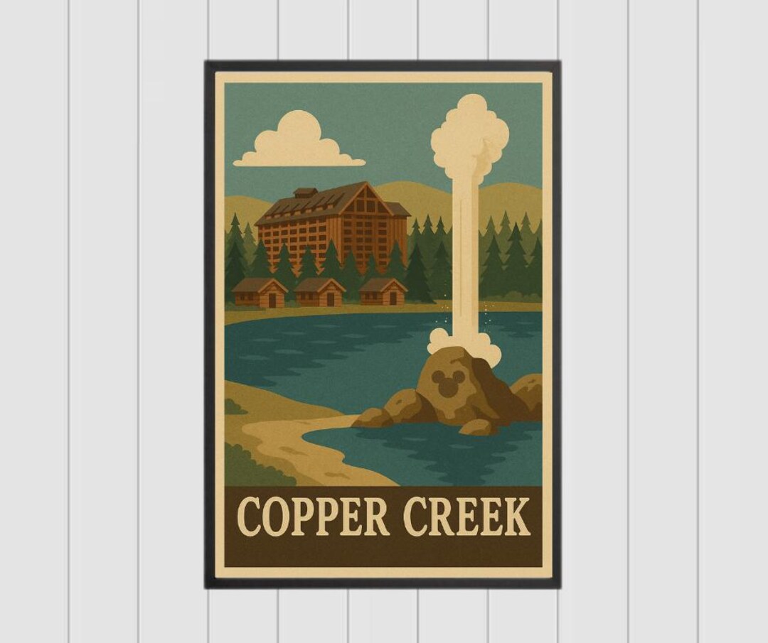 Disney Vacation Club Copper Creek Digital Art, DVC Member Art, Disney ...