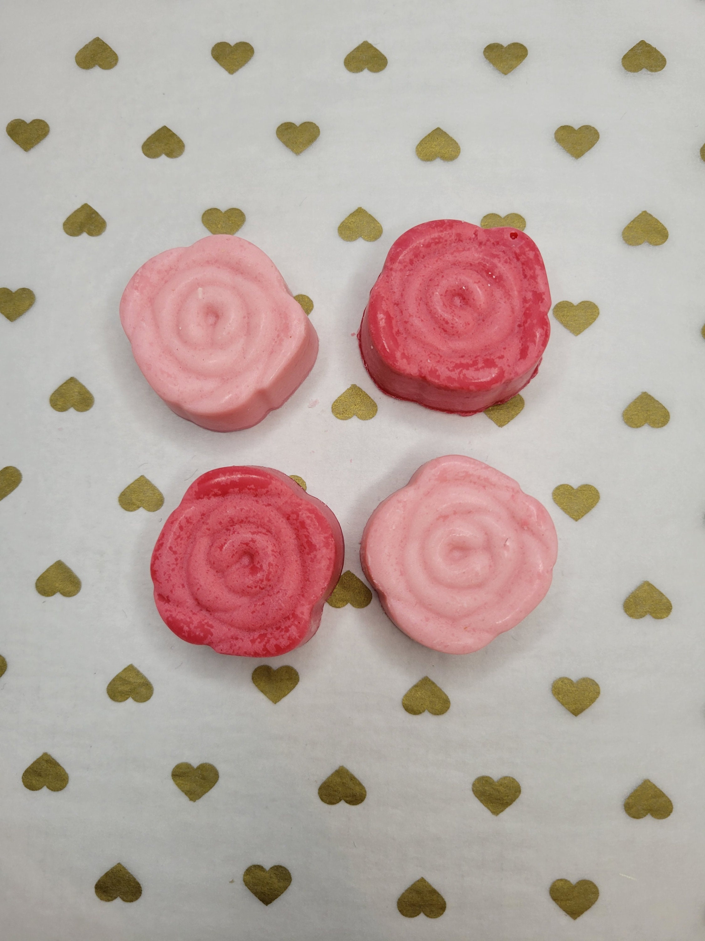 Rose-shaped Wax Melts Rose Scented Wax Melts Set of 4 Soy Wax - Etsy UK