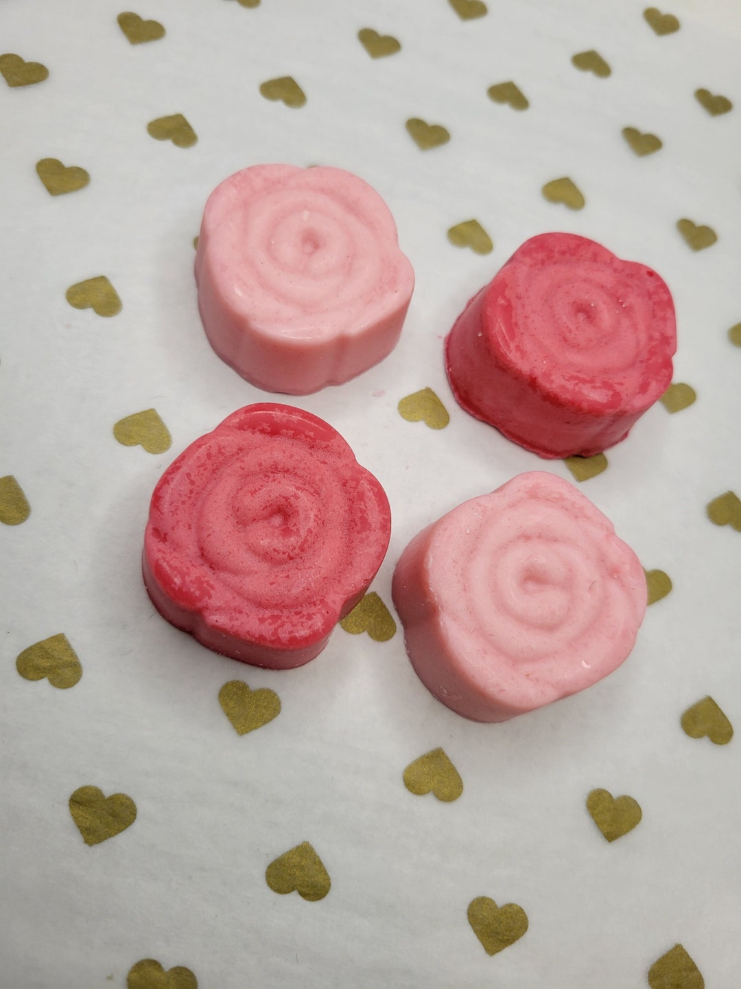 Rose-shaped Wax Melts Rose Scented Wax Melts Set of 4 Soy Wax - Etsy UK