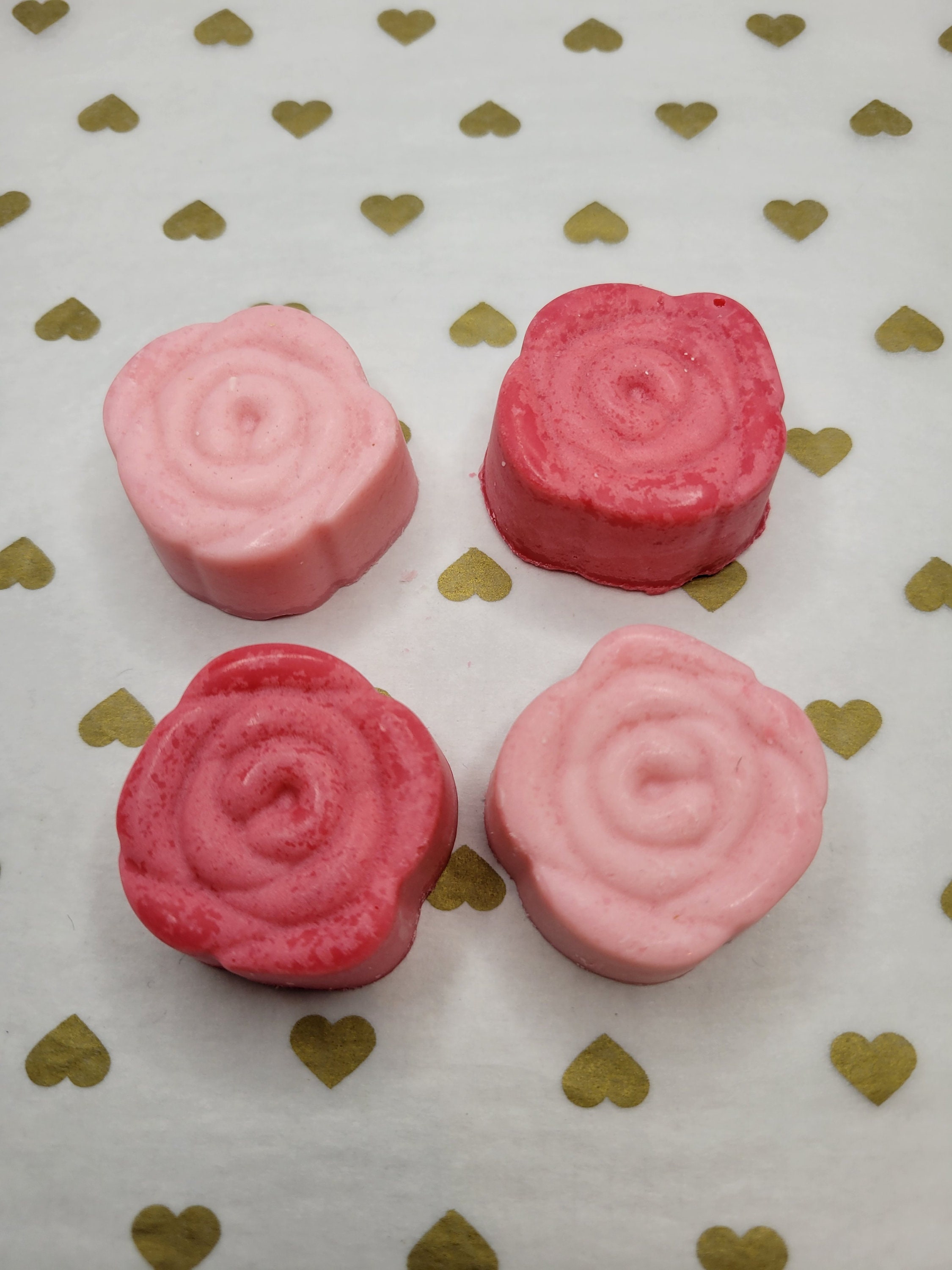 Rose-shaped Wax Melts Rose Scented Wax Melts Set of 4 Soy Wax - Etsy UK