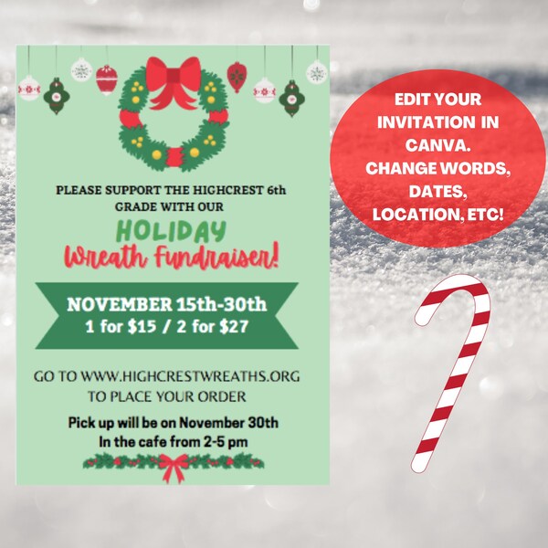 Christmas Sales Flyer - Etsy