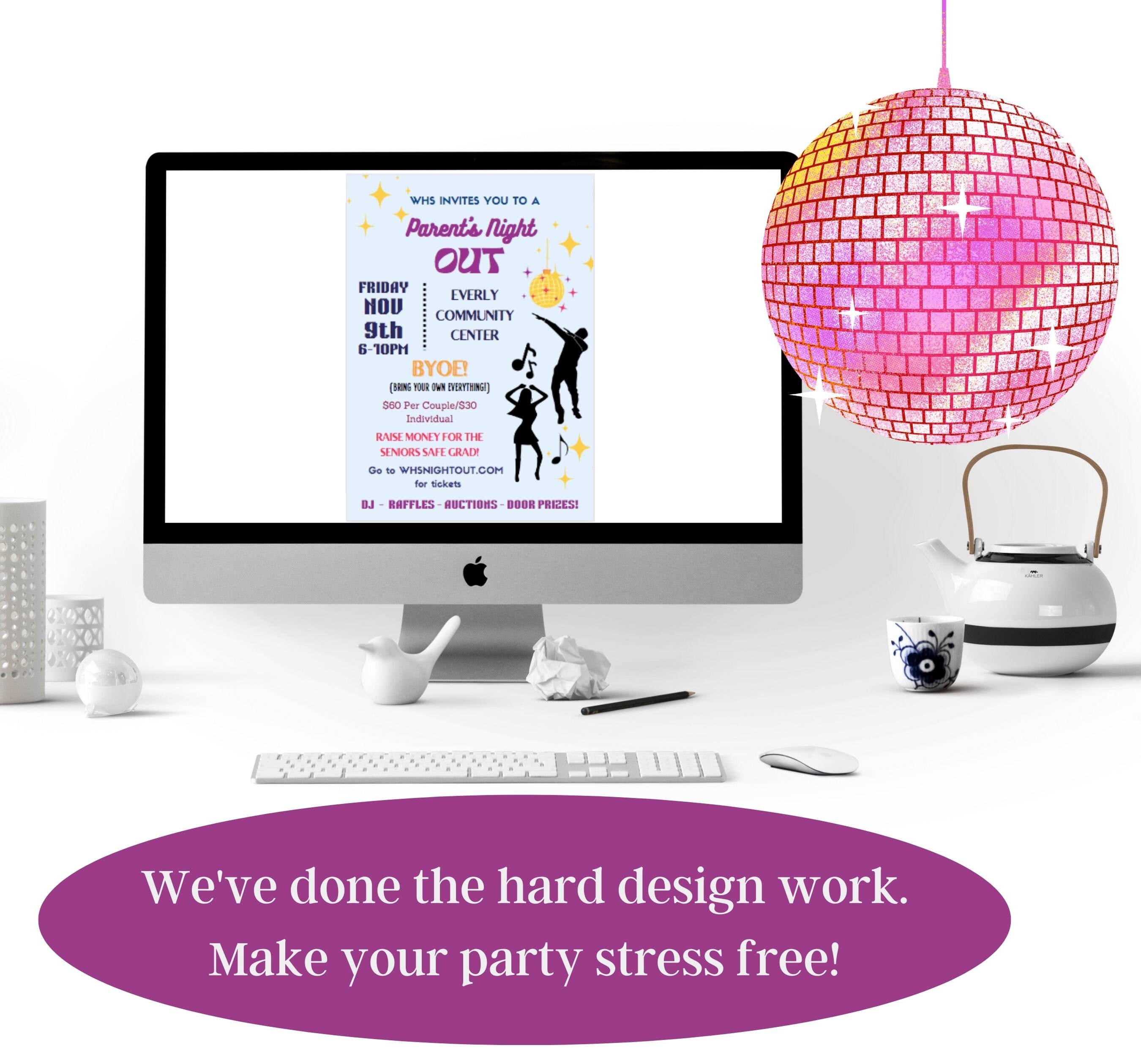 Editable PARENT'S NIGHT OUT Fundraiser Template Pto Invitation ...