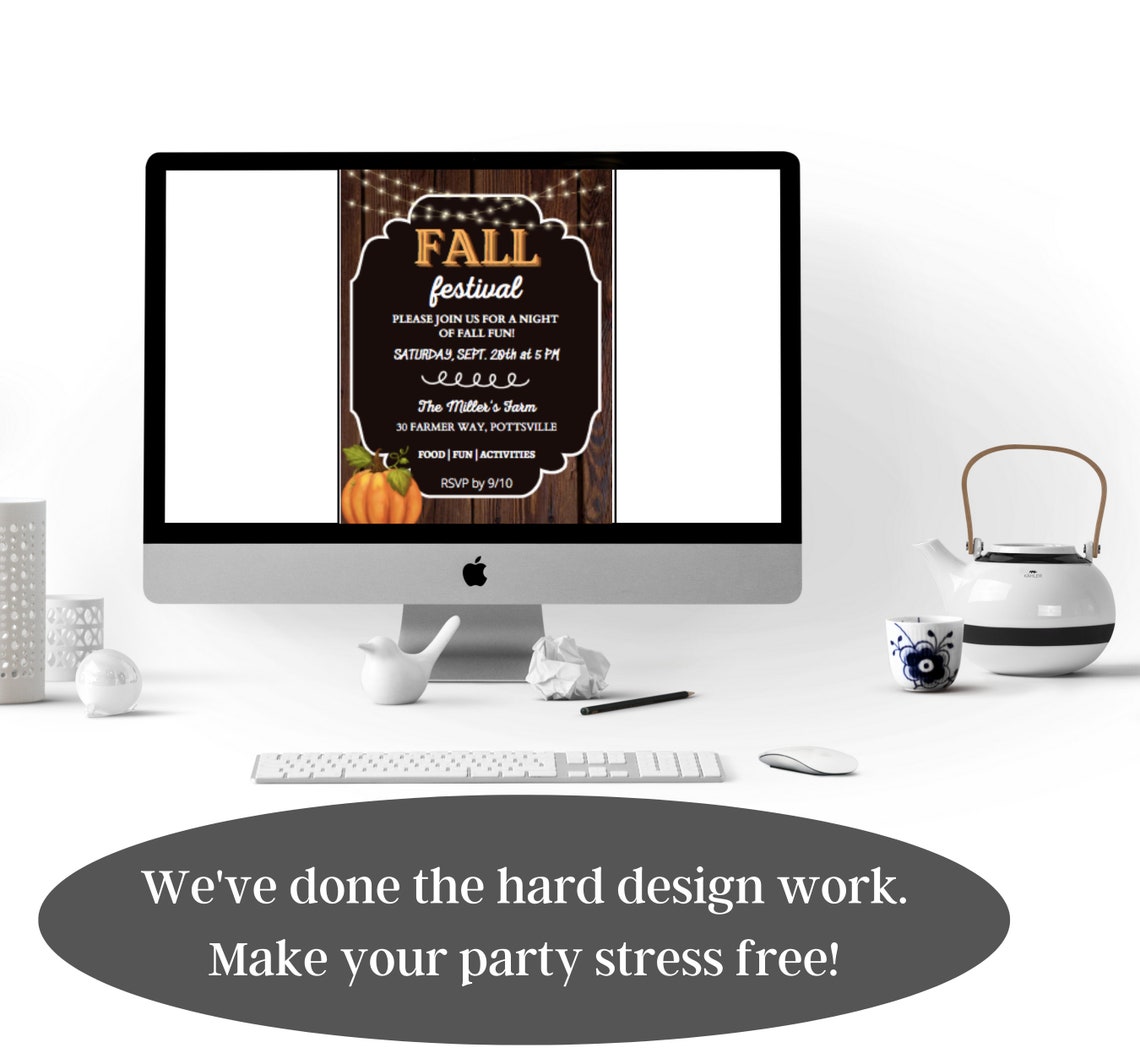 Editable FALL FESTIVAL Invitation Template | Fall Activities and ...