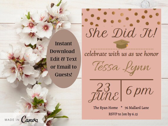 Graduation Invitation Graduation 2021 Graduation | Etsy