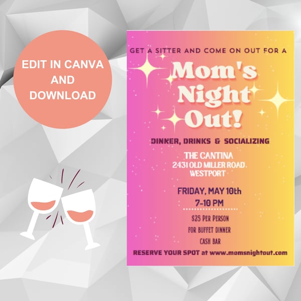 Moms Night Out Invitations - Etsy