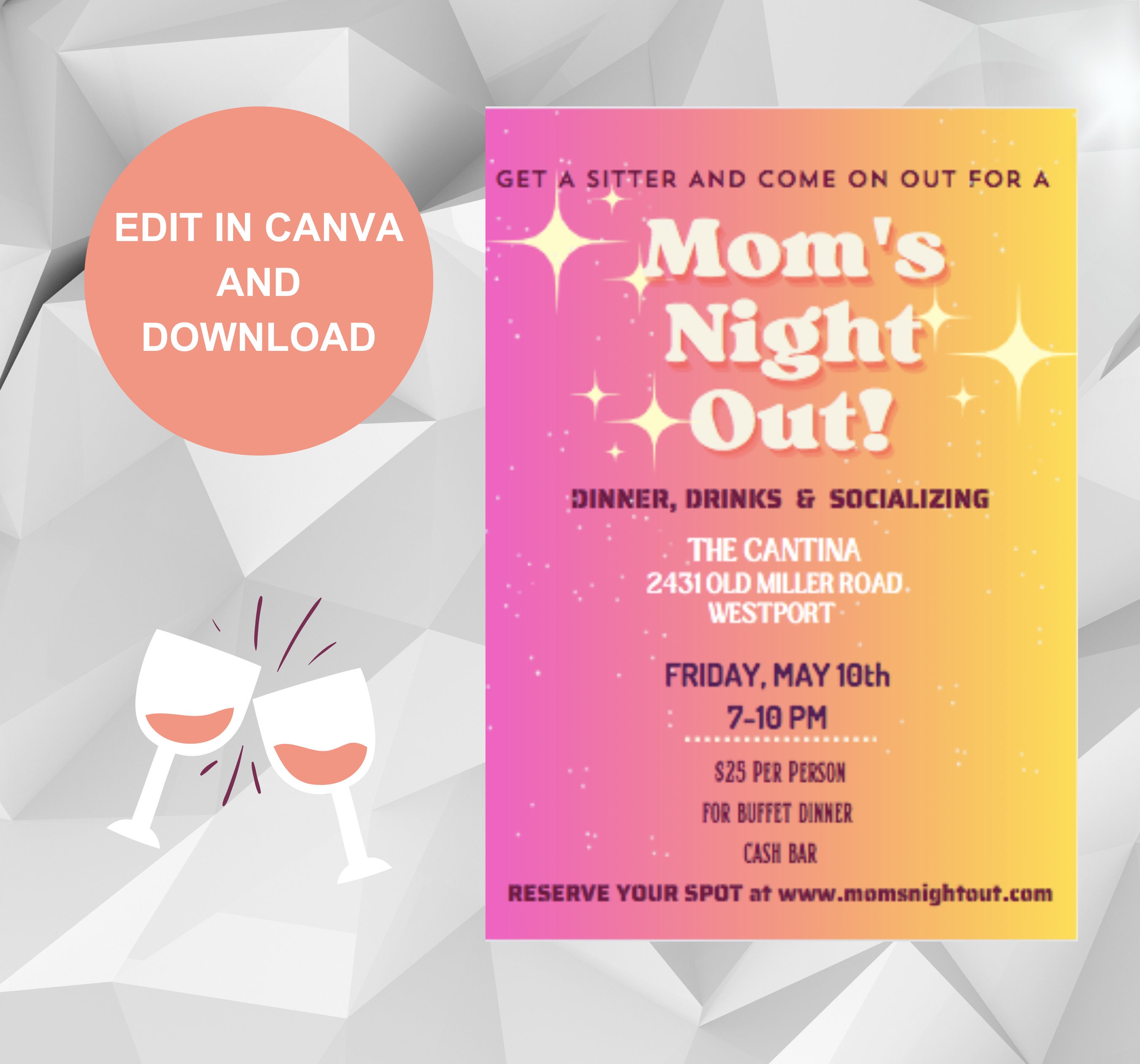 Moms Night Out Invitation