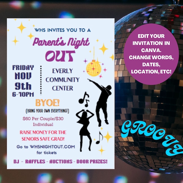 School Parent Night Invitation - Etsy