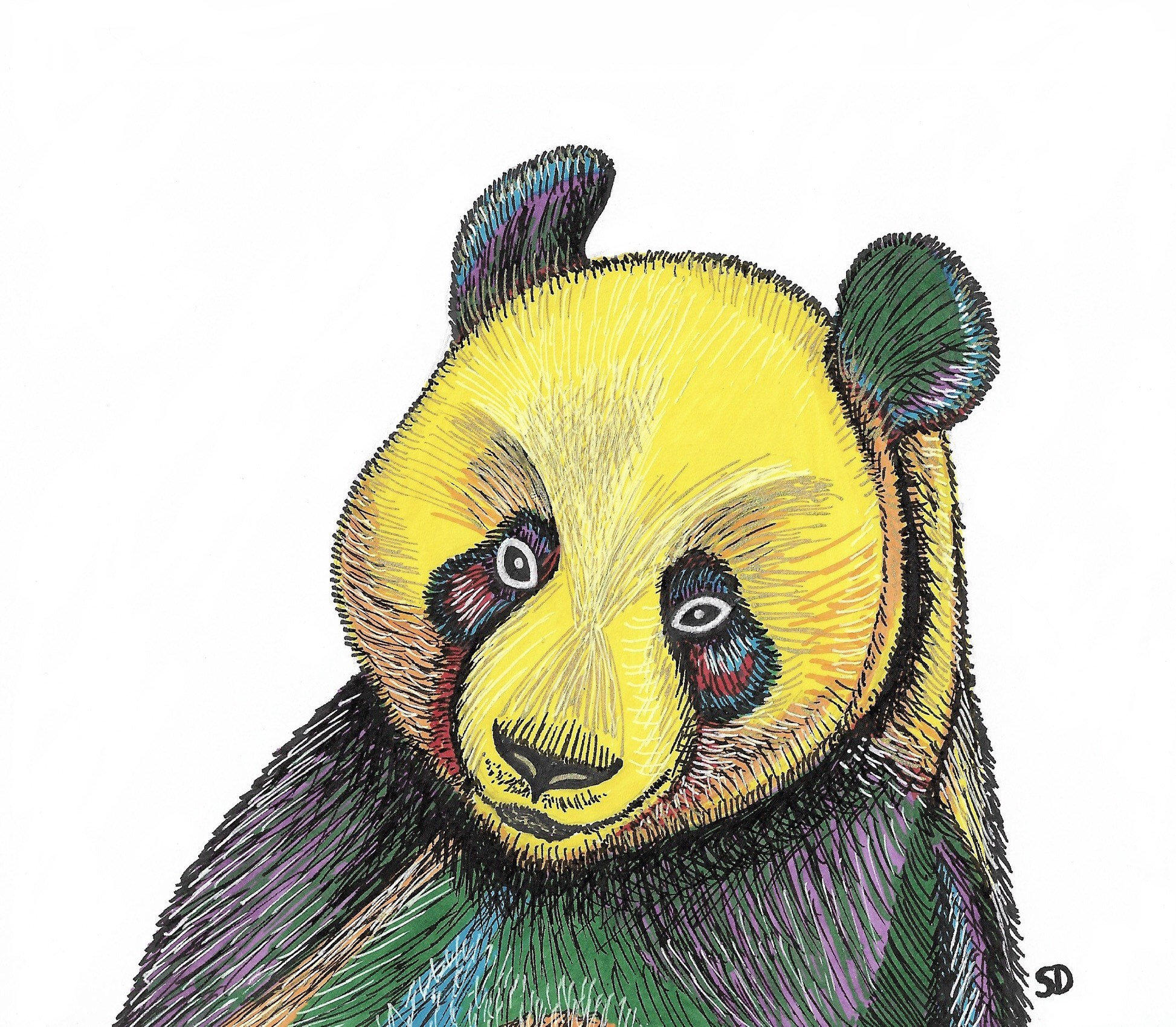 Pride Panda Original Artwork Card - Etsy