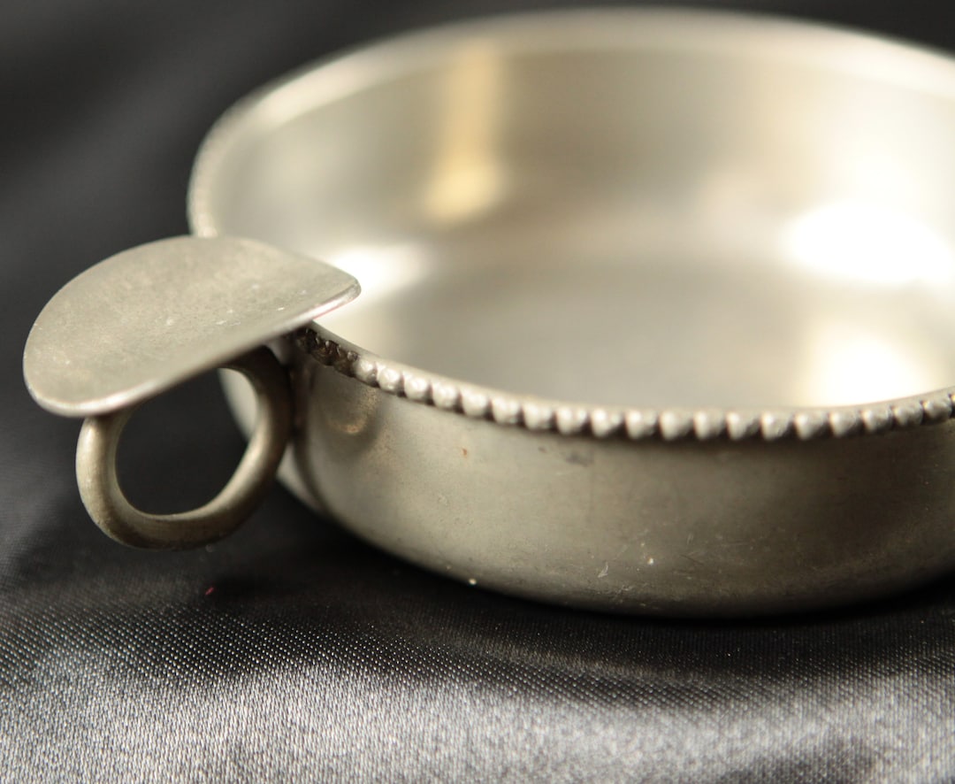 Antique Handmade Sommelier Wine Tasting Cup Fine Pewter "etains De ...