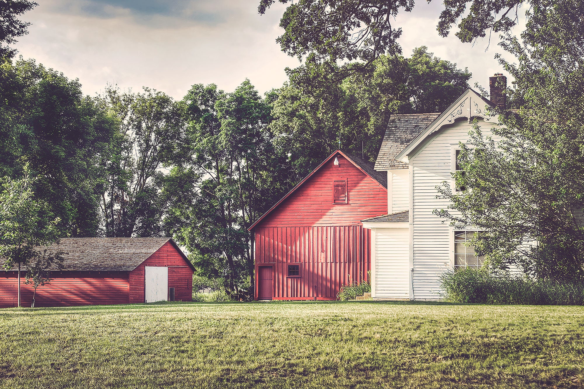 Red Barn Farm Photo, Summer Country Farm Photo, Modern Farmhouse Wall ...
