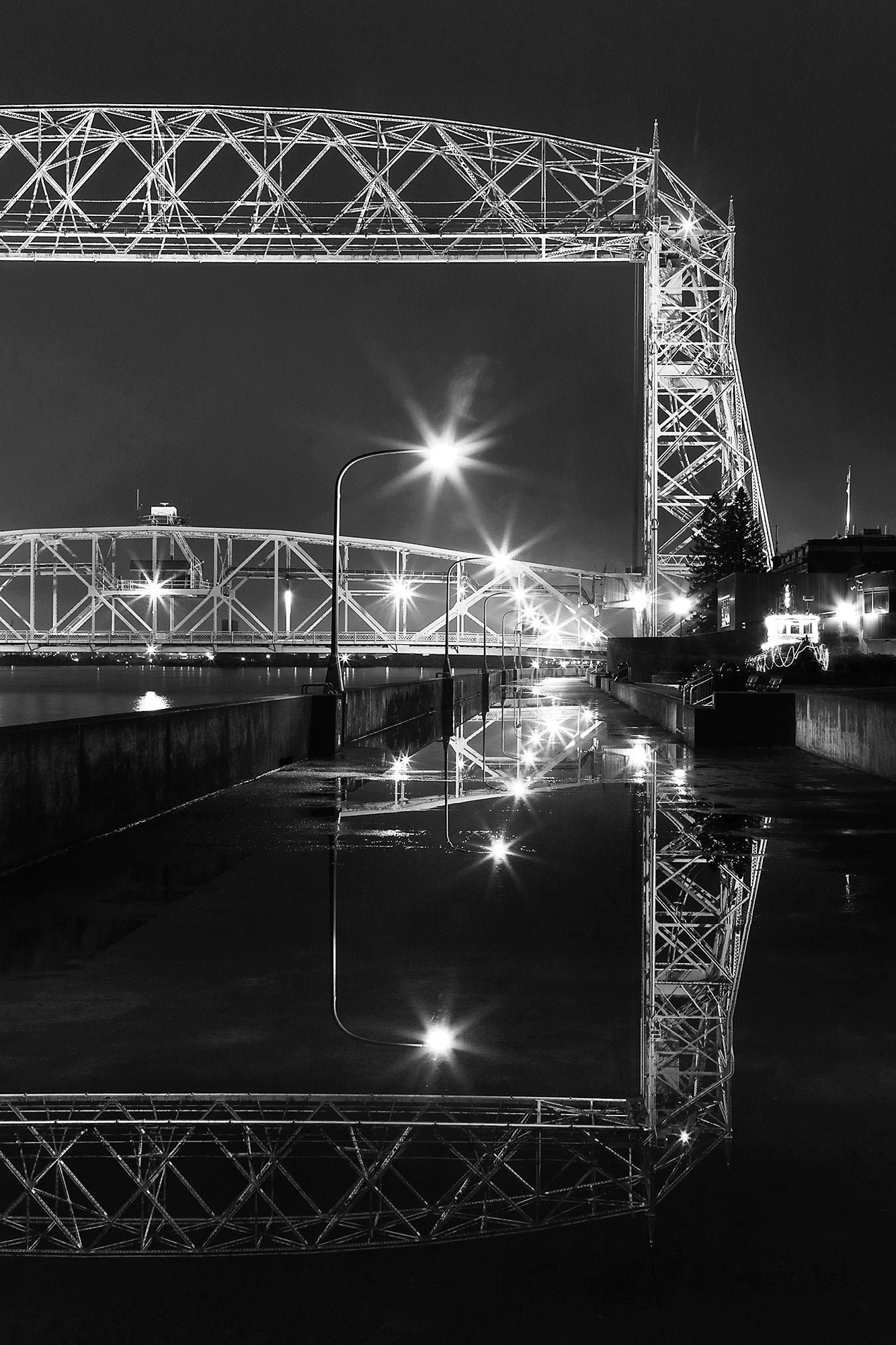 Black & White, Aerial Lift Bridge, Still Life Photography, Historic ...