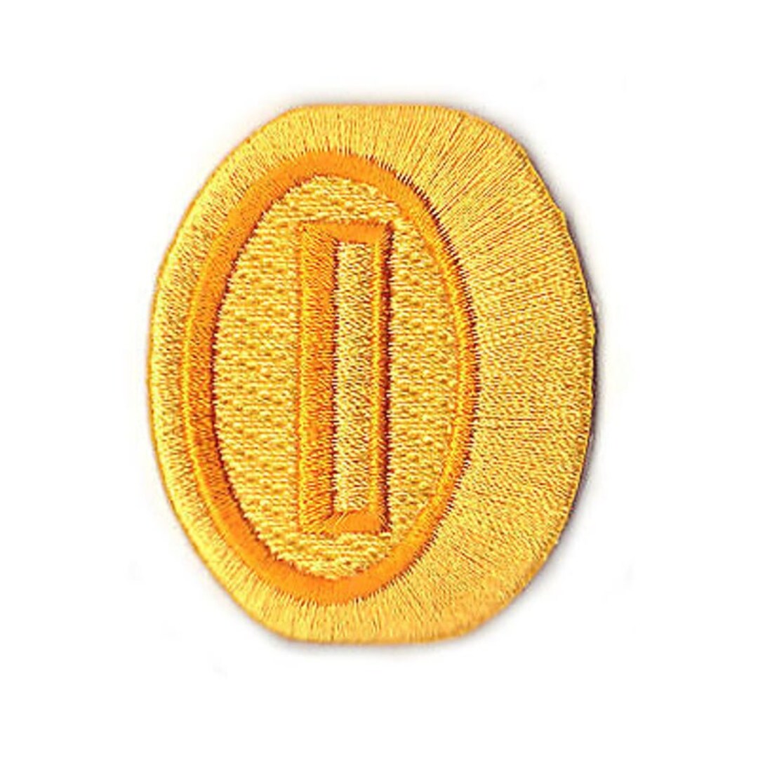 Gold Coin Patch (2 Inch) Embroidered Iron-on or Sew-on Badge Souvenir ...