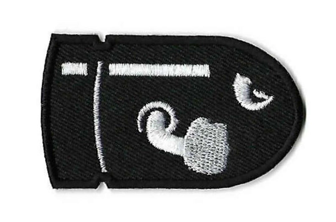 Large Bullet Bill Patch (3 Inch) Embroidered Iron-on or Sew on Badge ...