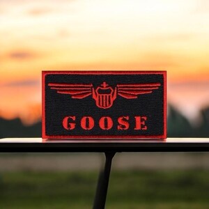 Maverick and Goose Top Gun Patch Set 3.5 Inch Hook and Loop Badge DIY ...
