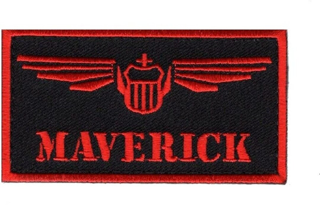 Pete Maverick Mitchell Top-gun Patch (3 Inch) Hook and Loop Badge DIY ...