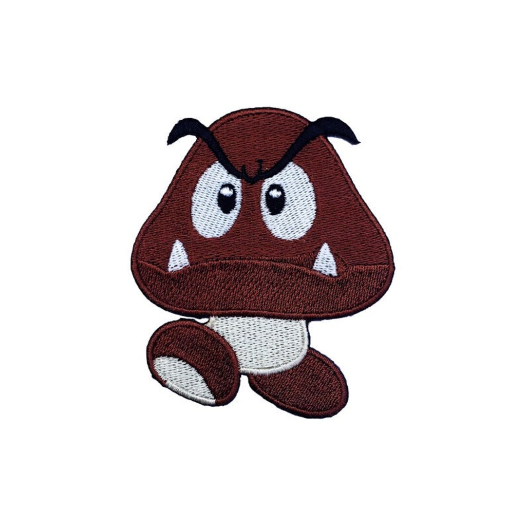 Goomba Patch 3 Inch Embroidered Iron or Sew on Badge - Etsy