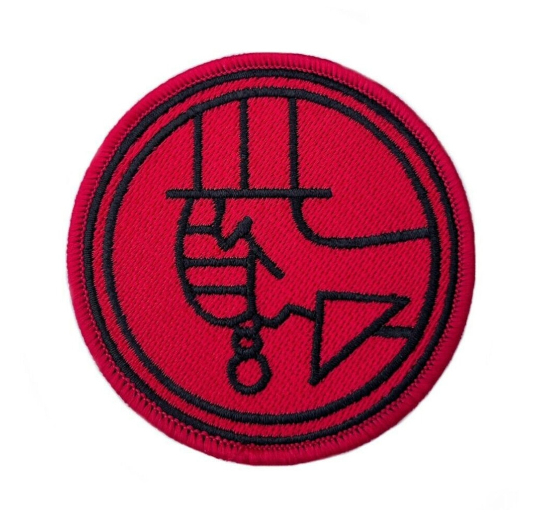 Hellboy Red Logo Patch (3 Inch) Embroidered Iron or Sew-on Badge Hell ...