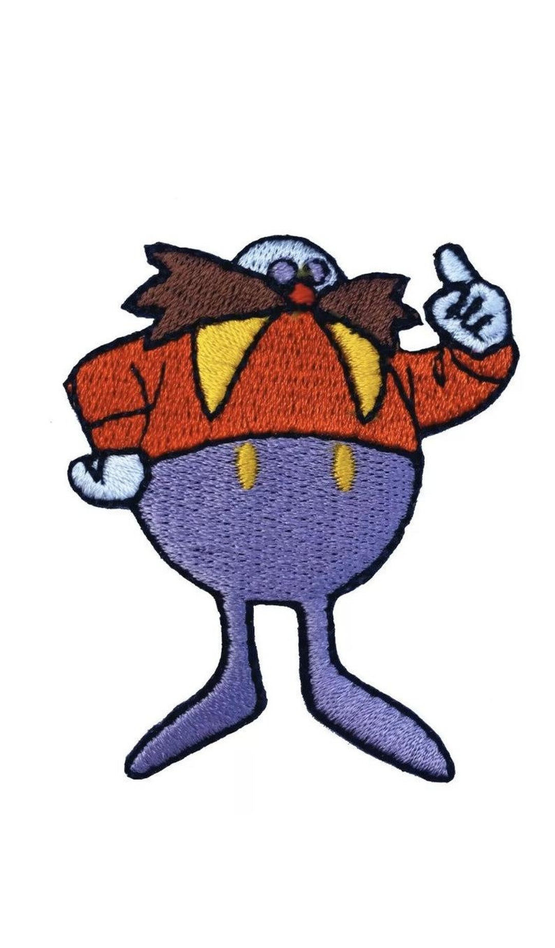 Doctor Eggman Patch (2.5 Inch) Fully Embroidered Iron / Sew on Badge ...