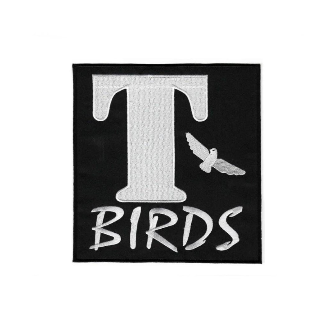 T-birds Patch (8 Inch) Extra Large Tbirds Grease Movie Embroidered Sew-on Badge Leather Jacket ...