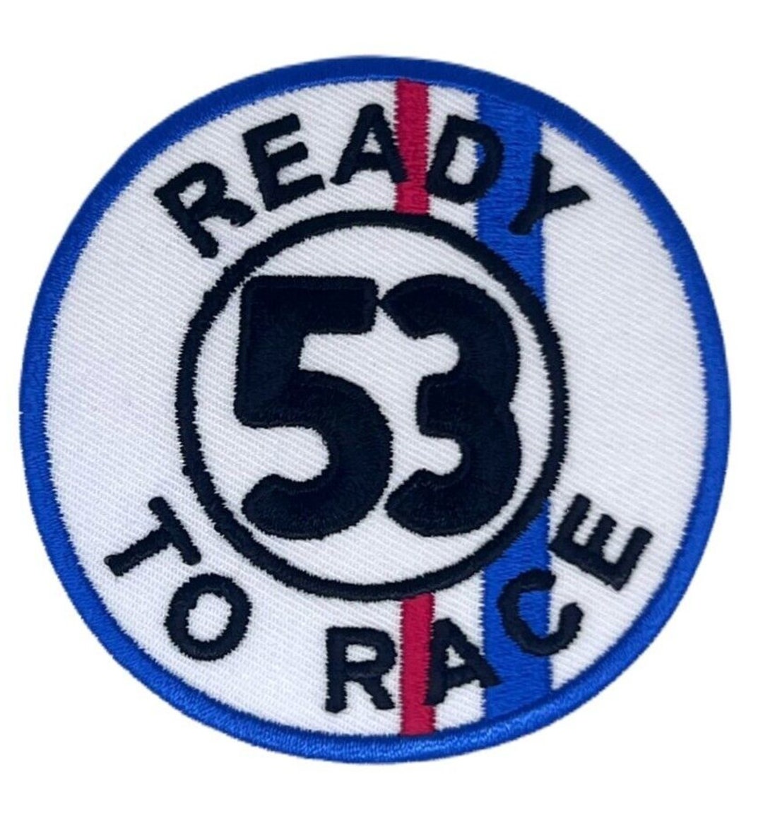 Herbie 53 the Love Bug Ready to Race Patch 53 (3 Inch) Embroidered Iron ...