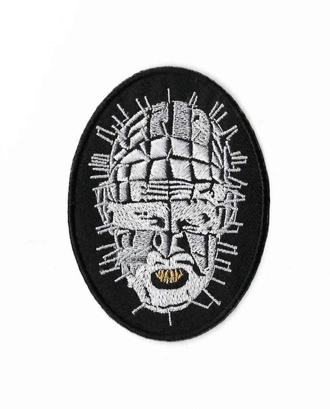 Hellraiser Pinhead Patch 3.5 Inch DIY Embroidered Iron or Sew on Badge ...