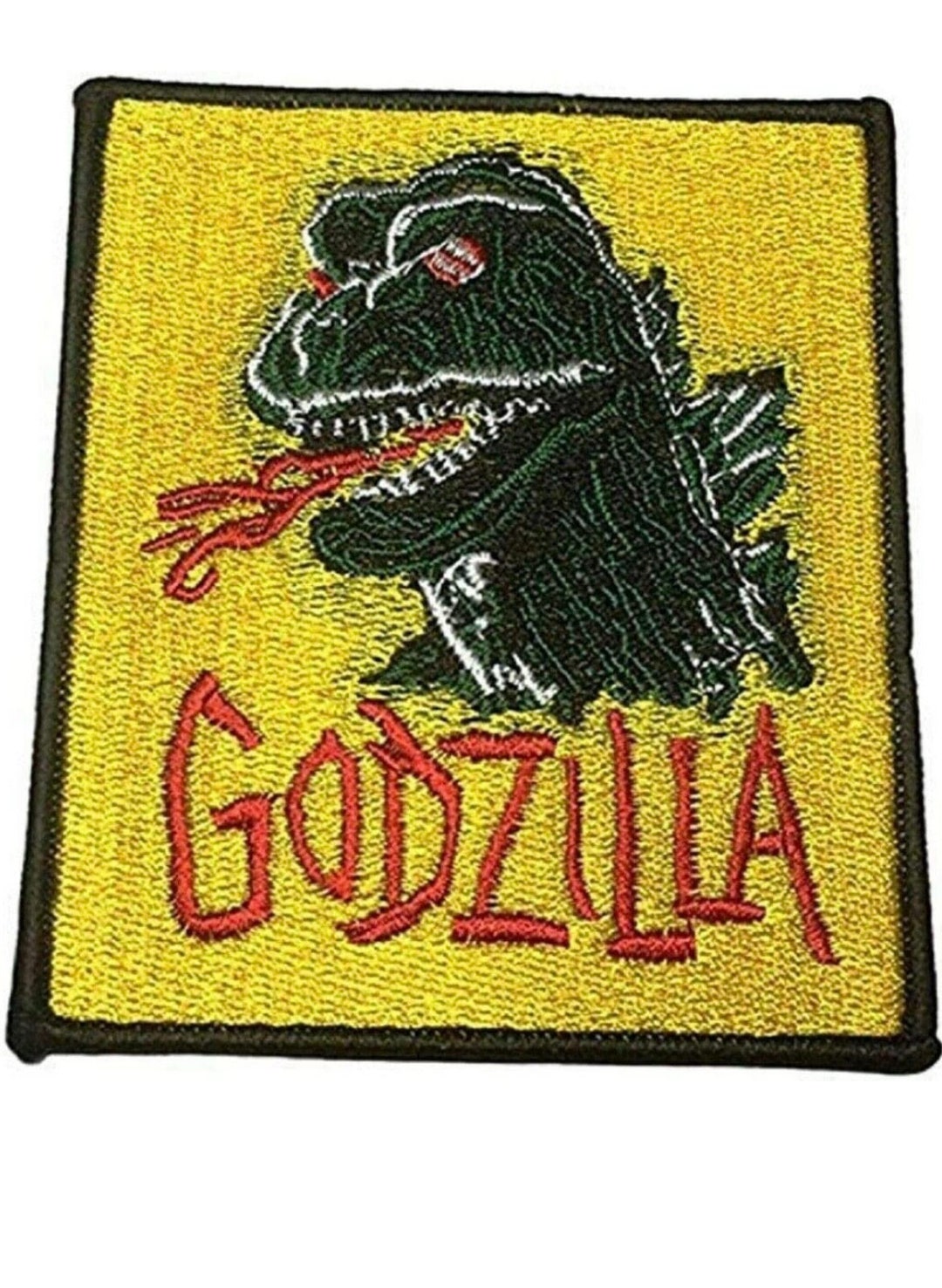 Godzilla Patch 4 Inch Embroidered Iron/sew-on Badge Classic Horror ...