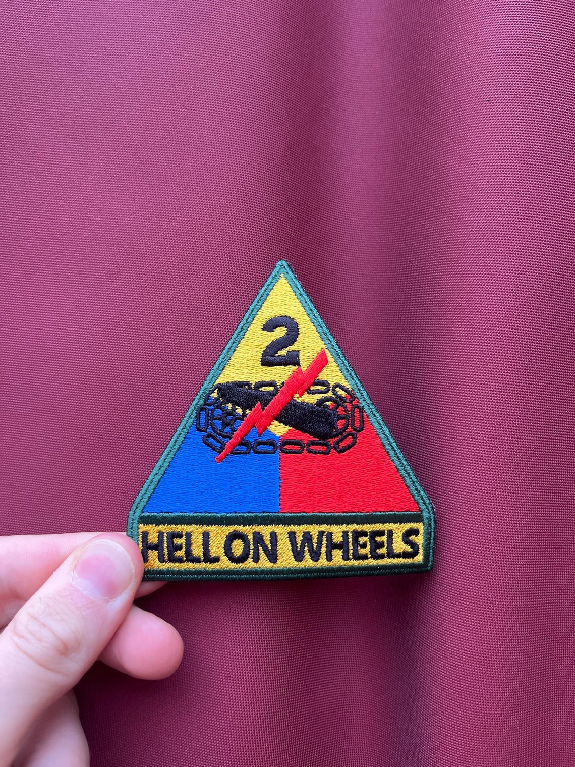 Hell on Wheels 2nd Armored Division Patch (3.75inch) Iron/sew-on Badge ...