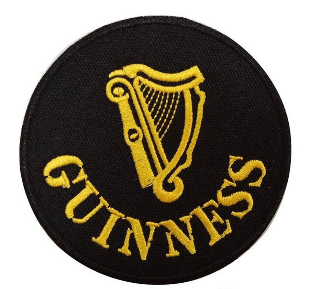 Guinness Harp Logo Patch (3") Embroidered Iron-on or Sew-on Badge ...