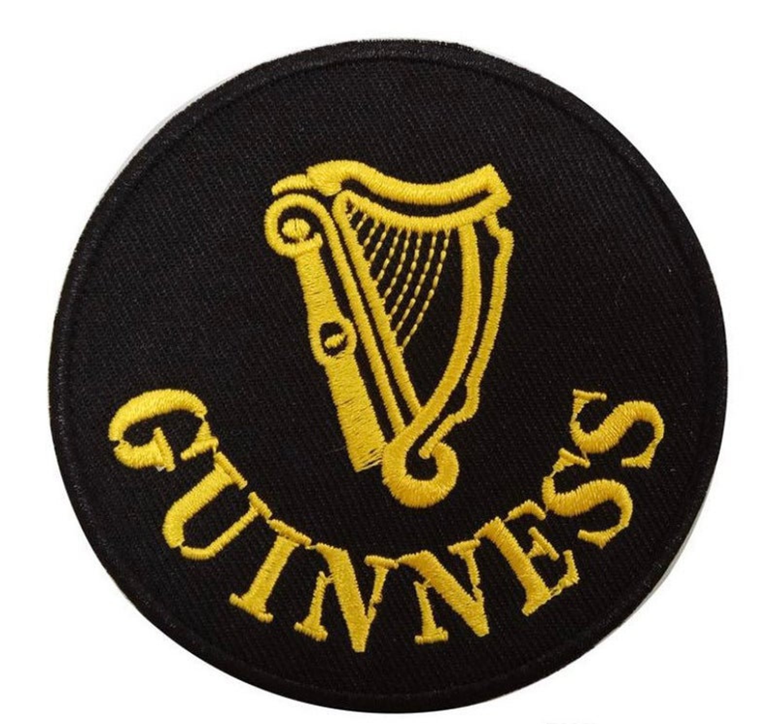 Guinness Harp Logo Patch 3 Inch Embroidered Iron or Sew-on Badge ...