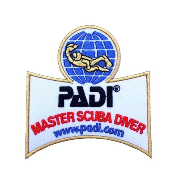 PADI Master Scuba Diver Patch 3.5 Inch Embroidery Diving | Etsy