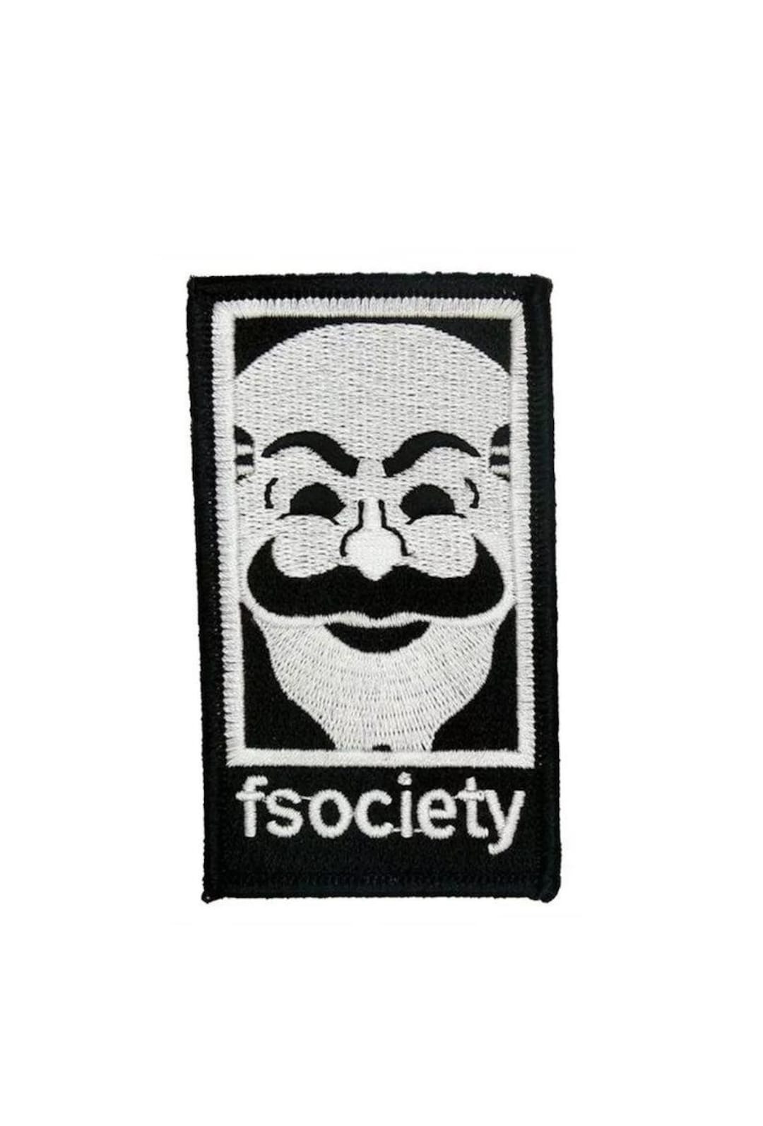 Mr-robot Fsociety Patch (4 Inch) Embroidery Costume Badge Easy DIY Iron ...