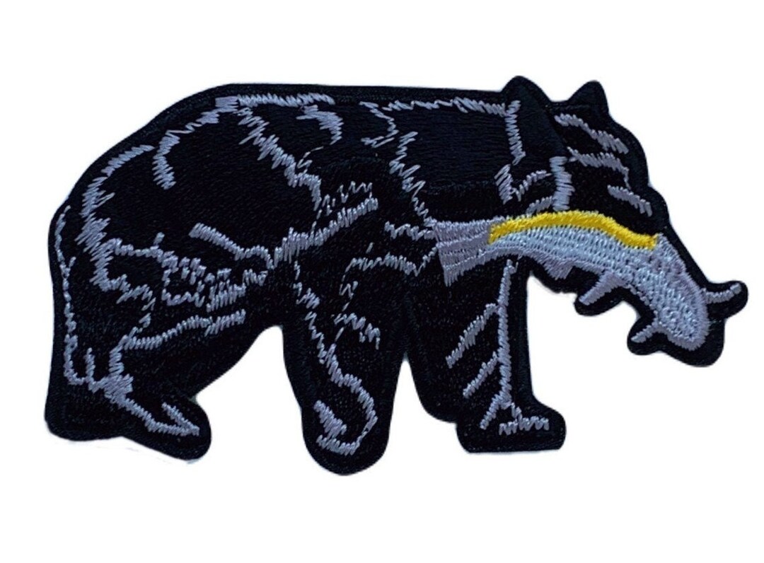 Mountain Forest Bear Patch (3.5 Inch) Embroidered Iron Sew-on Badge ...