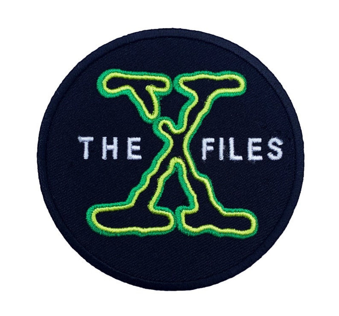 The X-files Patch (3 Inch) Embroidered Iron or Sew Badge Xfiles Retro Souvenir DIY Costume X ...