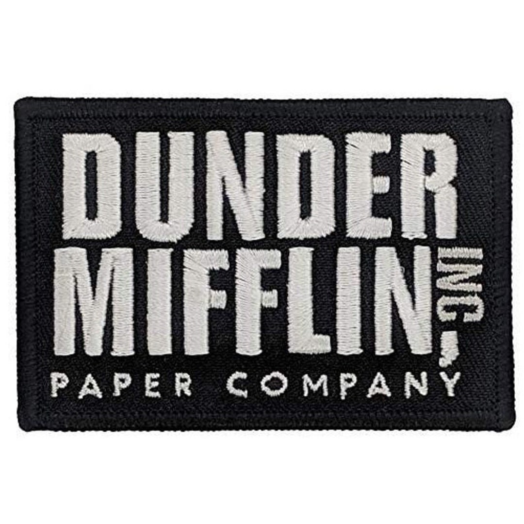 Dunder Mifflin Patch (3 Inch) Embroidered Iron or Sew on Badge Schrute ...