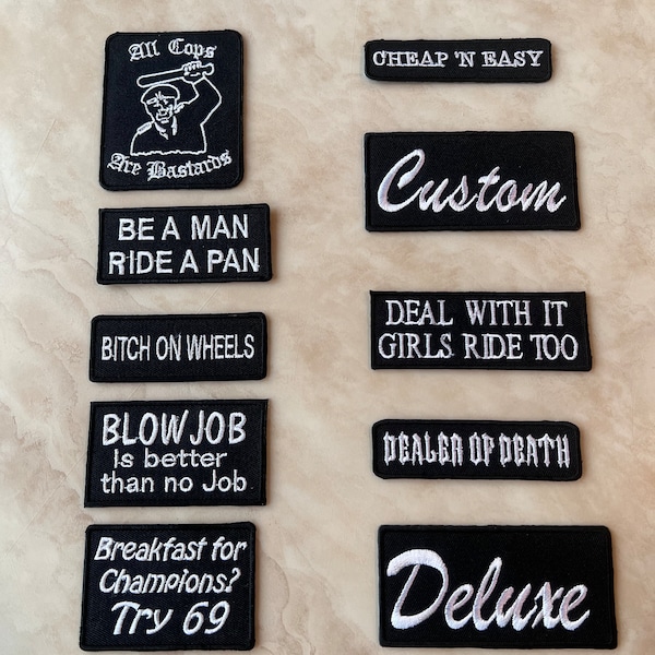 Biker Patch - Etsy UK