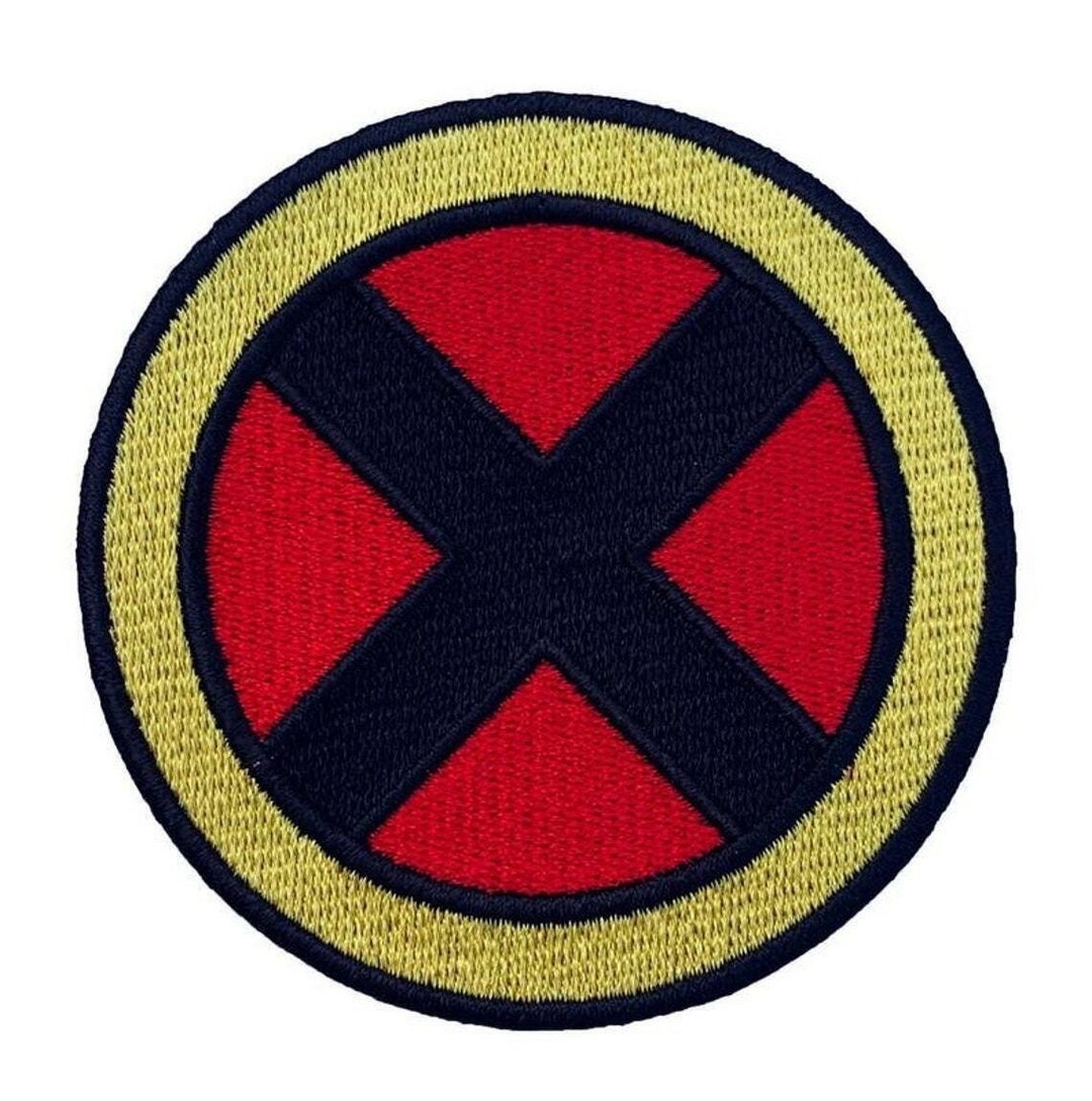X-men Patch (3 Inch) Embroidered Hook & Loop / Iron-on Badge Super Hero ...