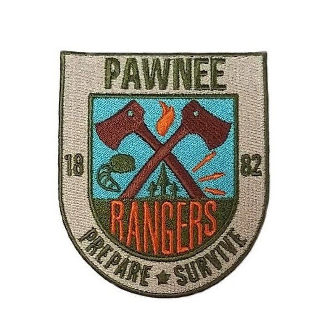 Pawnee Rangers Crest Patch (3.5 Inch) Prepare, Survive Fully ...