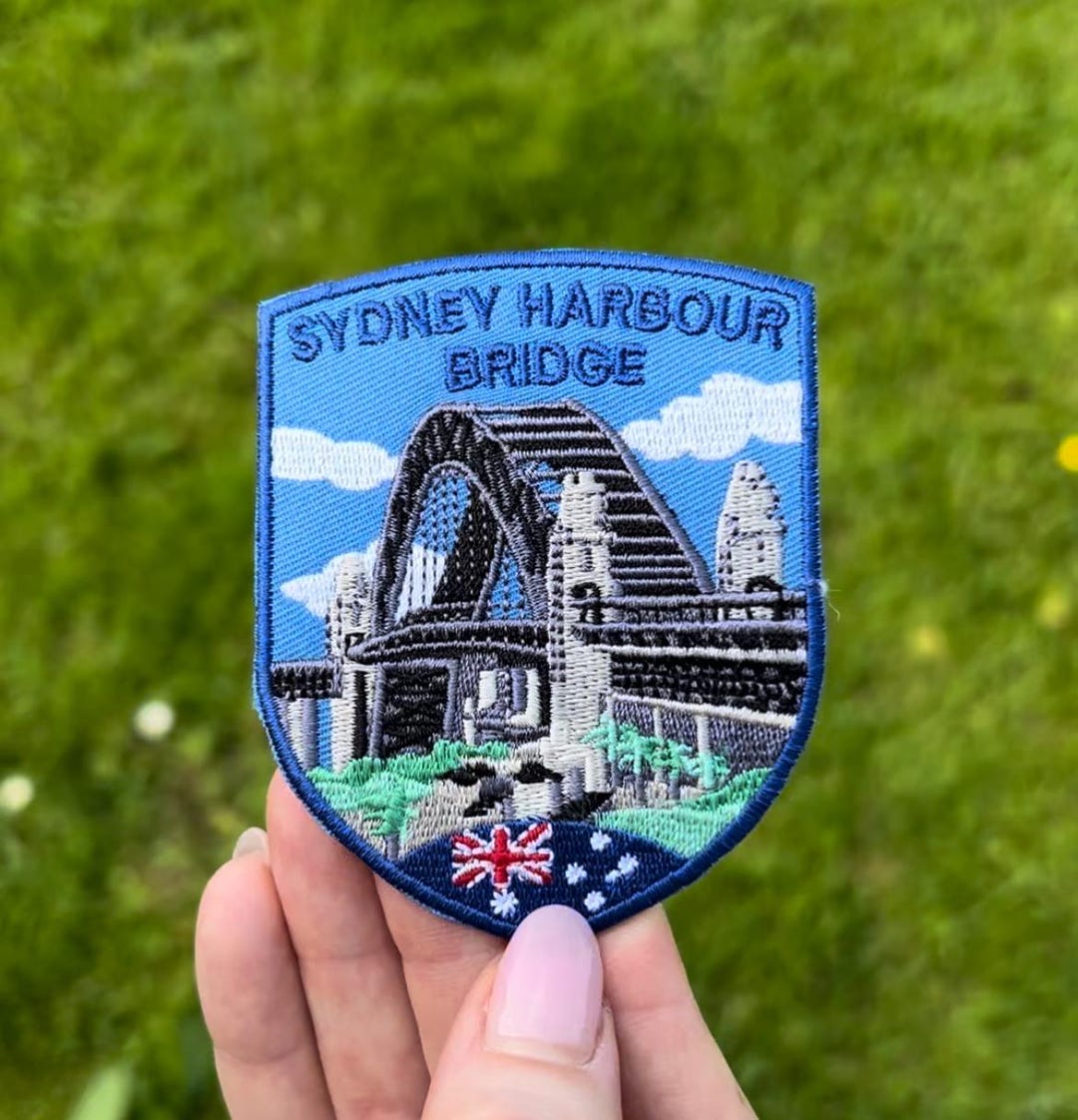 Sydney Harbour Bridge Patch (3.1 Inch) Embroidered Iron-on or Sew-on ...