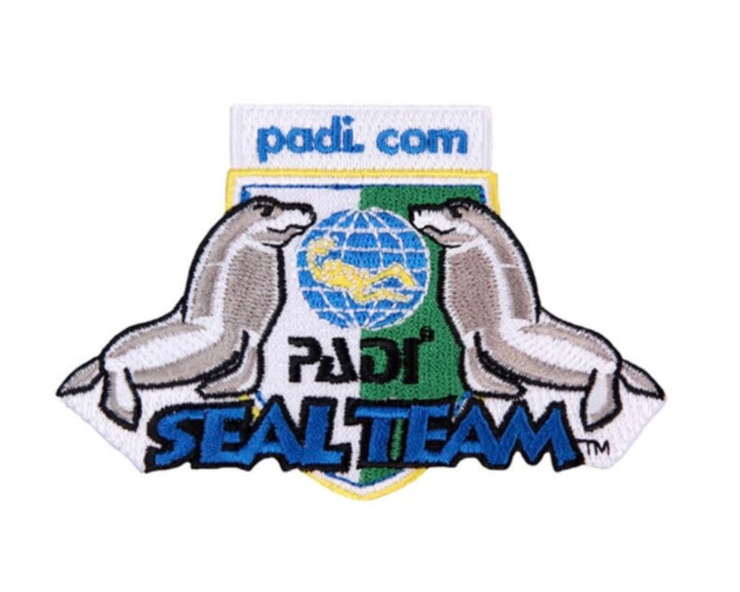 PADI Seal Team Patch (3.5 Inch) Scuba Diving Embroidery Badge Easy DIY ...