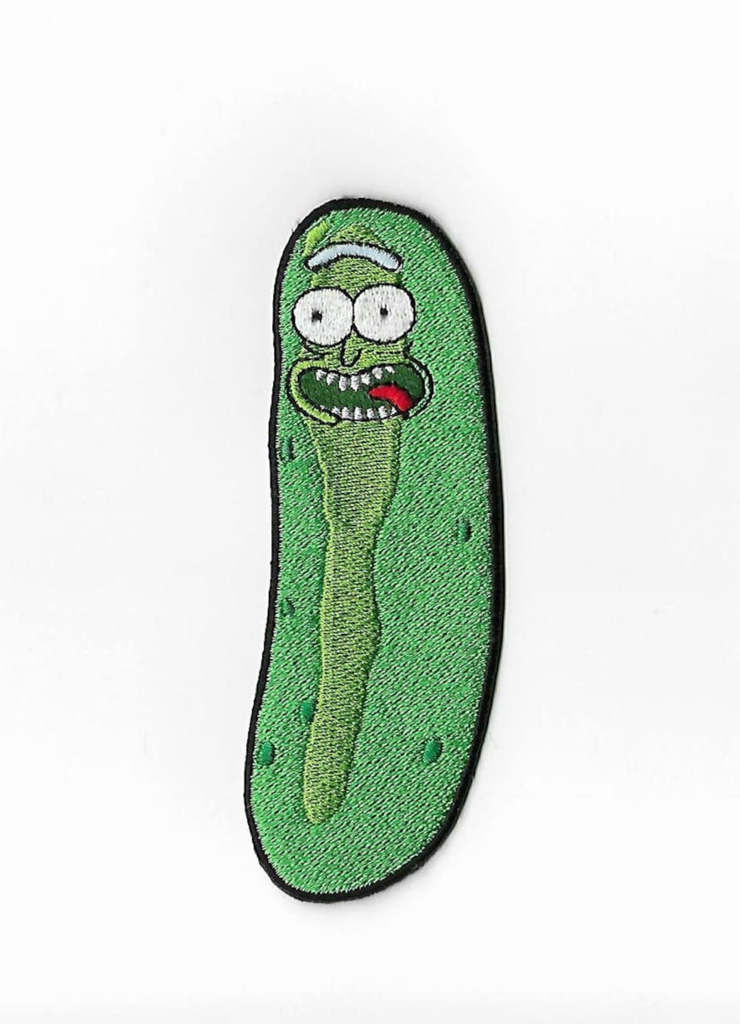 Pickle Rick Patch (4.5 Inch) Fully Embroidered Iron/sew-on Badge TV ...