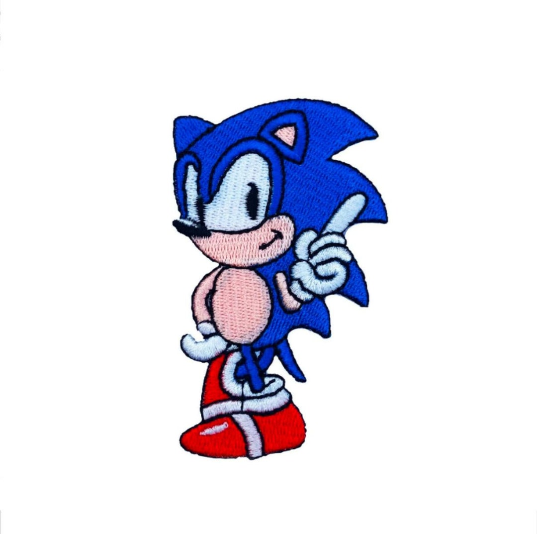 Sonic-the-hedgehog Patch (3.25 Inch) Embroidered Iron/sew-on Badge DIY ...