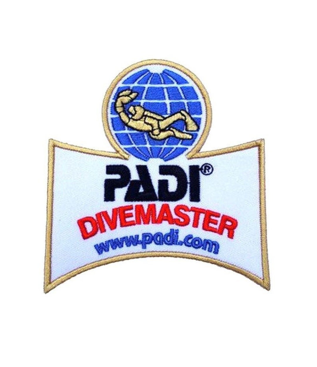 Divemaster Patch (3.5 Inch) Embroidery Diving Badge Scuba Diver Easy ...