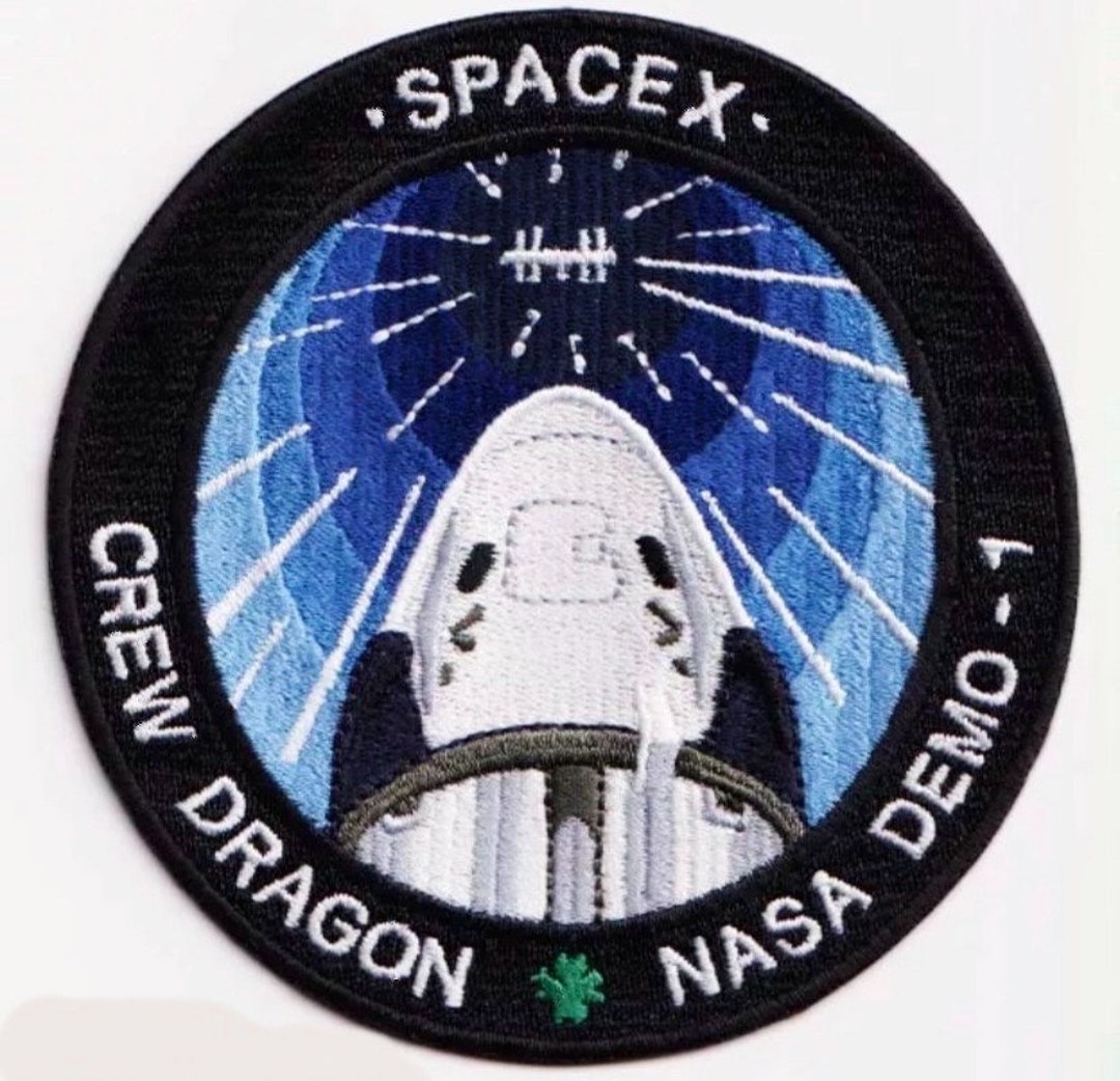 NASA Space X Crew Dragon Endeavour DM2 Demo 1 Patch 4 Inch Iron / Sew ...