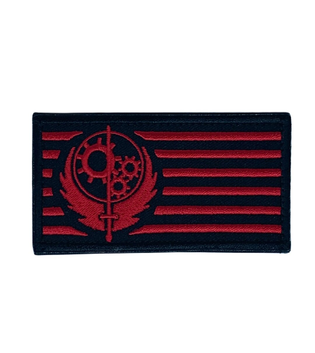 Brotherhood of Steel Patch BOS Fall-out Inspired Hook and Loop Badge ...